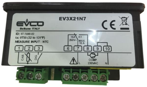 EVCO EV3X MED TEMP CONTROLLER 230VAC - Stareast International Pty Ltd