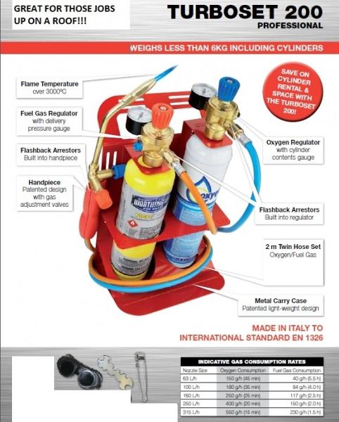 OXY SET KIT INC. MAPP & OXYGEN HVACR SERVICE TOOLS OXY SETS/BRAZING ...