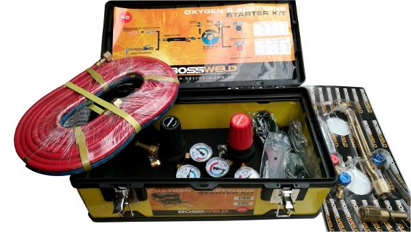 BOSSWELD ACETYLENE & OXYGEN STARTER KIT HVACR SERVICE TOOLS OXY SETS ...