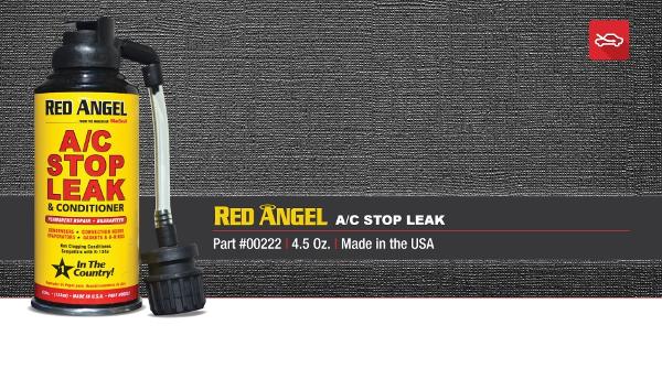 RED ANGEL AEROSOL AC STOP LEAK + HOSE &C AUTOMOTIVE BLUEDEVIL / REDANGEL