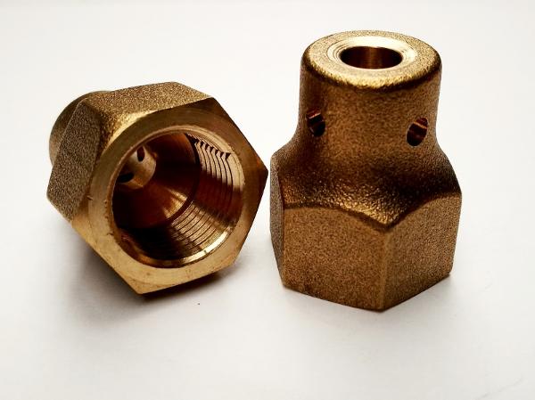 BRASS FROST FREE FLARE NUT 3/8 TO 1/4 COPPER PIPE & FITTINGS FROST FREE ...