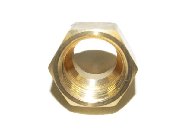 BRASS SHORT BARRELLED FLARE NUT 3/4 COPPER PIPE & FITTINGS FLARE NUTS