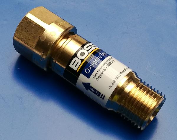 BOSSWELD FSH/BCK ARRESTOR OXY TORCH END HVACR SERVICE TOOLS OXY SETS ...