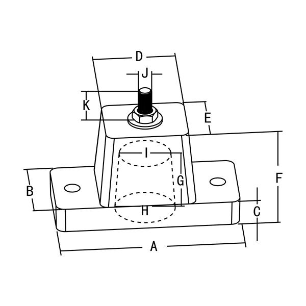 STAINLESS STEEL RUBBER FEET FOR AC UNITS AIR CONDITIONING MOUNTING FEET ...