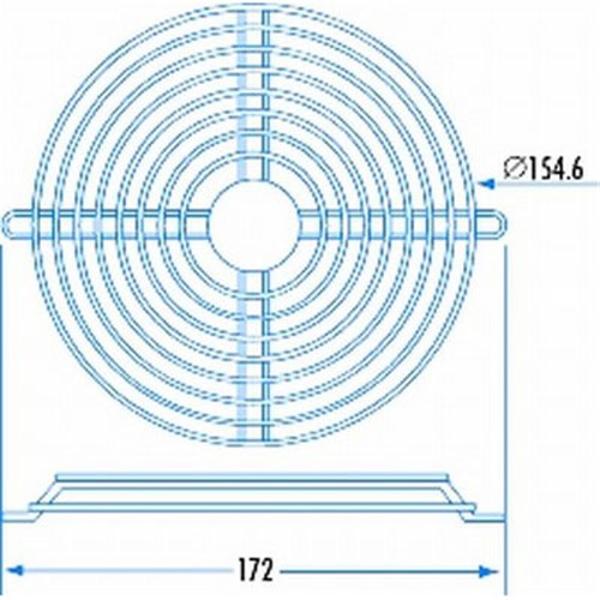 FAN GRILL 150MM HVACR SPARES & EQUIPMENT AXIAL FANS, MOTORS & BLADES AC ...